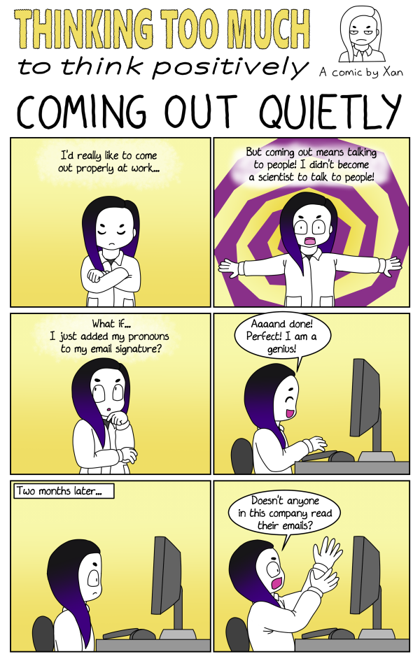 Coming Out Quietly | Comics by Xan
