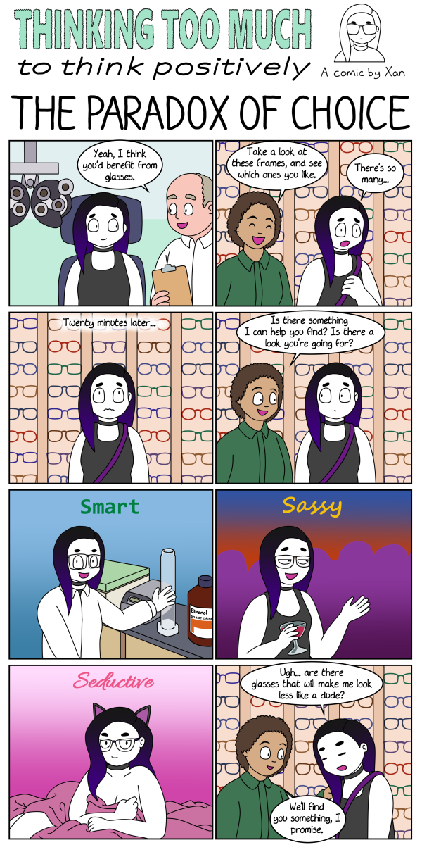 The Paradox of Choice | Comics by Xan